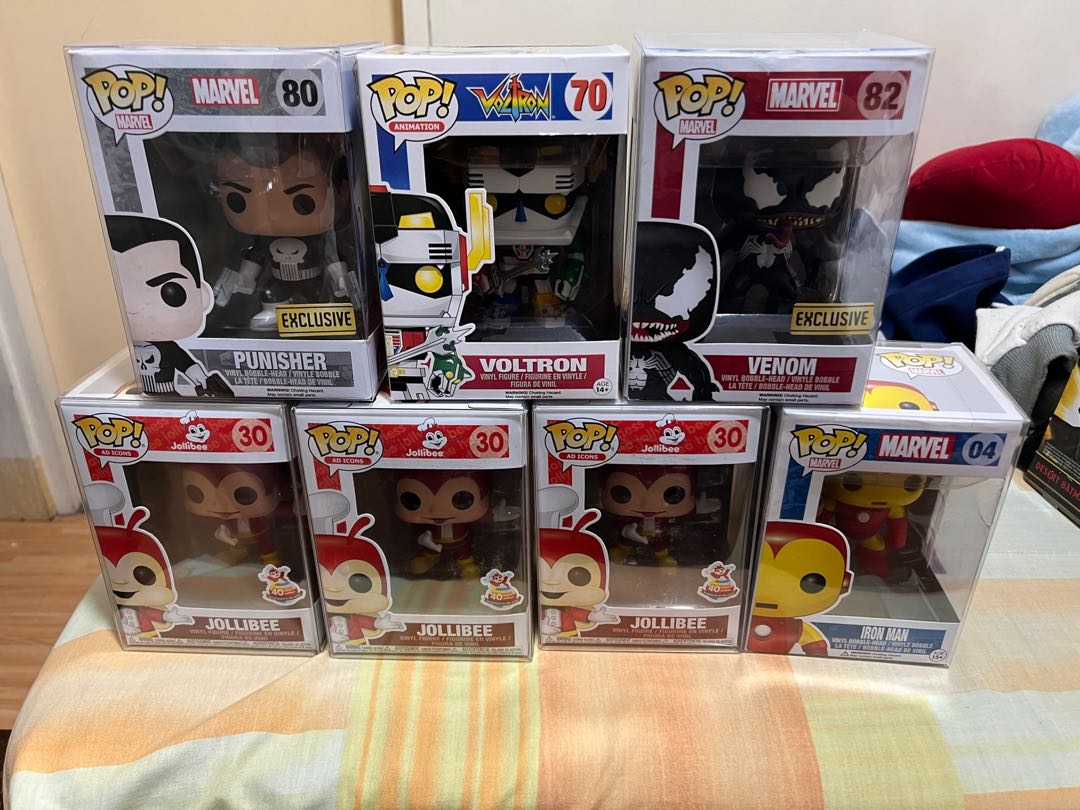 funko pop 1st edition marvel and jollibee collection, Hobbies & Toys ...