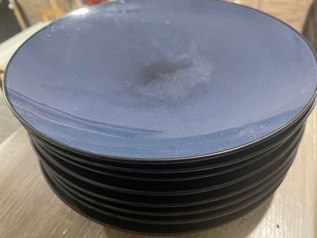 Gabbay Fusion Ocean Blue Dinner Plate, Furniture & Home Living ...