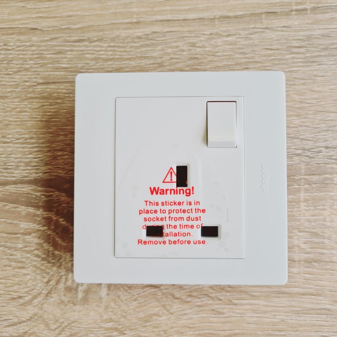 Hager Muse Wall Switch Socket White, TV & Home Appliances, Electrical ...