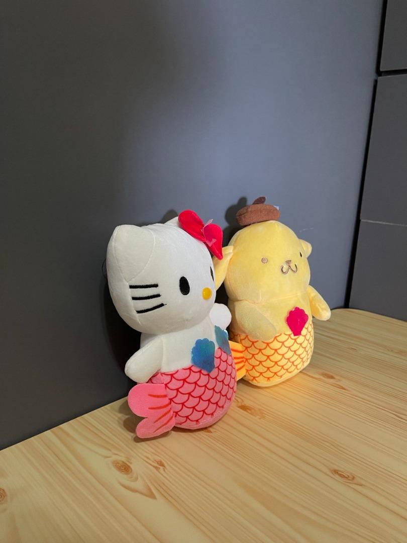 Hello Kitty Pompompurin Mermaid 2Pcs Set Stuffed Toy 20cm, Hobbies ...
