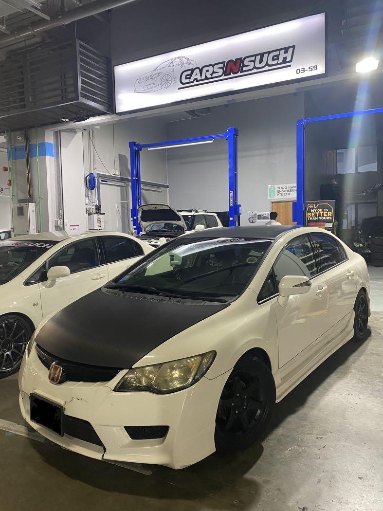 Honda Civic FD1 Dekit Sales FD FD2 FD3 FD4 FD2R, summit anti rollbar, black interior, TE37 rep ...
