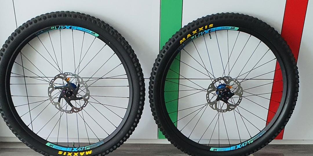 Hope Pro 4 hubs ( Blue) / DT swiss EX 471 wheelset, Sports Equipment ...