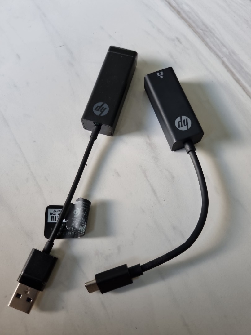 HP Ethernet Adapter USB A USB C, Computers & Tech, Parts & Accessories ...