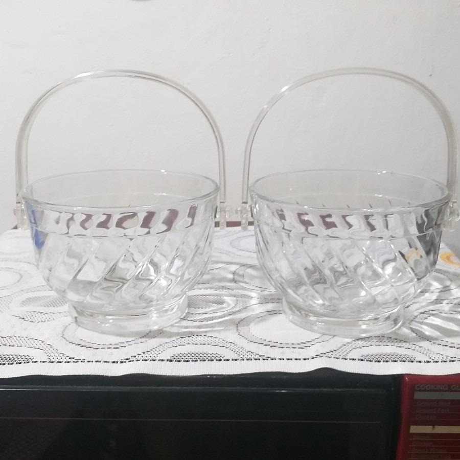 Ice Bucket Kaca Jadul, Antik, Pajangan di Carousell