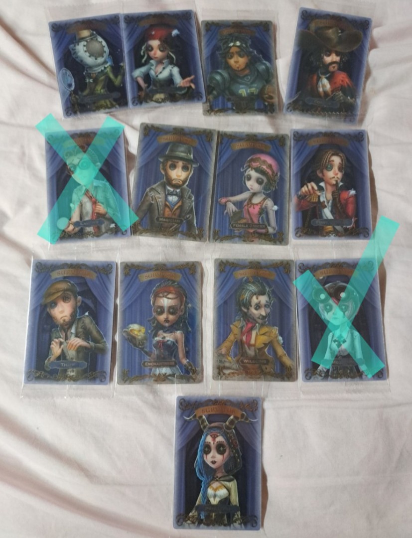 Identity V cards 第五人格小卡, 興趣及遊戲, 收藏品及紀念品, 明星周邊 - Carousell