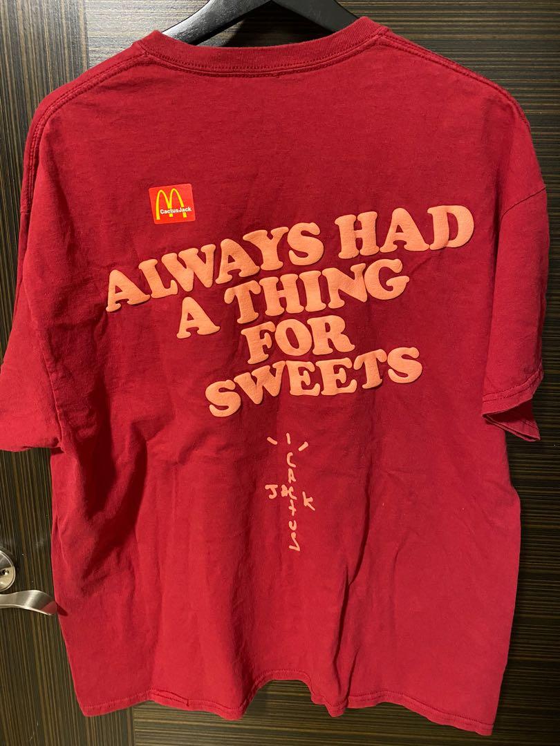 [INSTOCK] TRAVIS SCOTT X MC DONALDS TEE (2020), Men's Fashion, Tops ...
