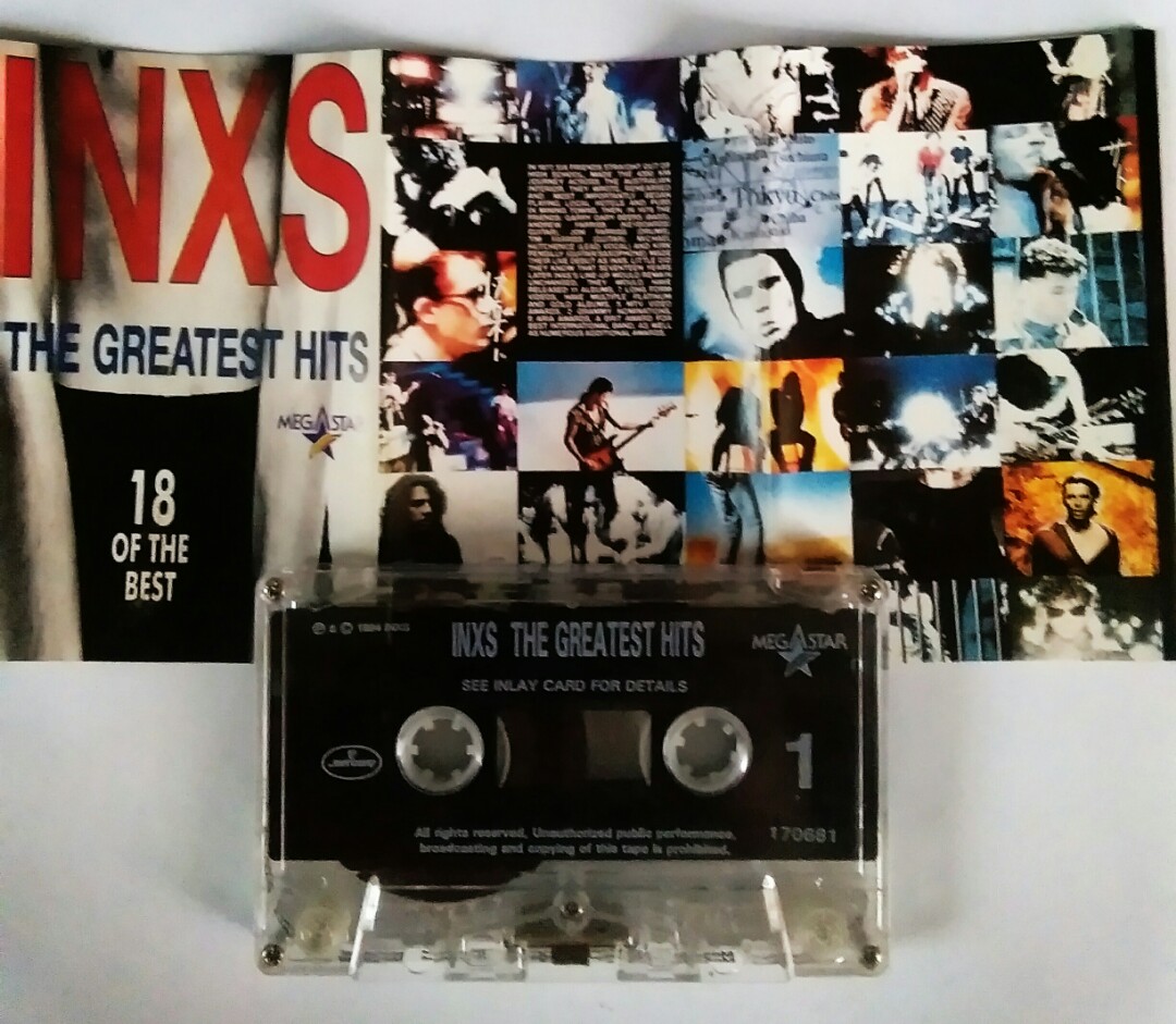 INXS THE GREATEST HITS CASSETTE TAPE, Hobbies & Toys, Music & Media ...