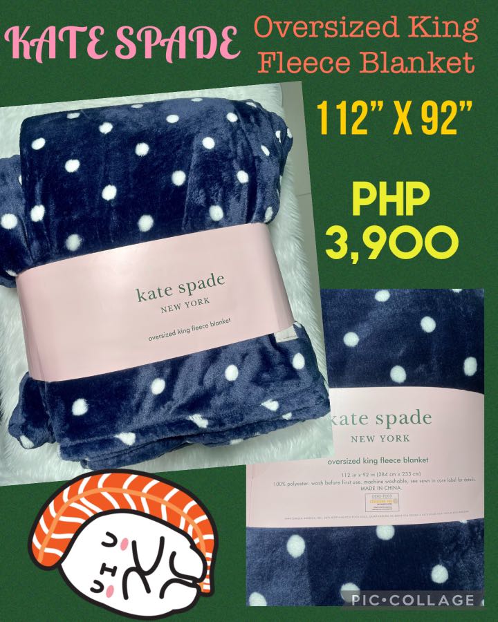 Kate Spade Blanket Fleece King Translated King