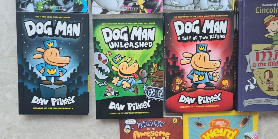 Kids books (dogman, weird but true, diary of an awesome friendly kid ...