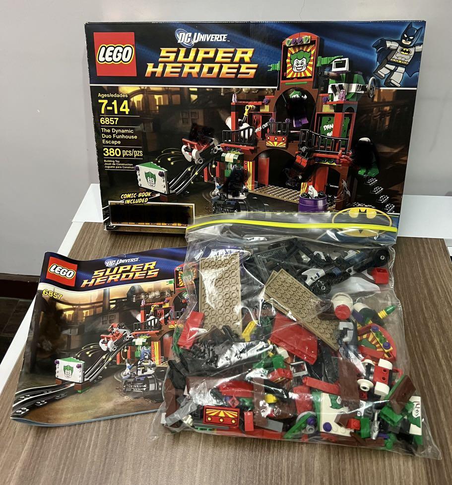 LEGO 6857 The Dynamic Duo Funhouse Escape 淨場景及Batman電單車, 興趣及遊戲, 玩具 & 遊戲 ...