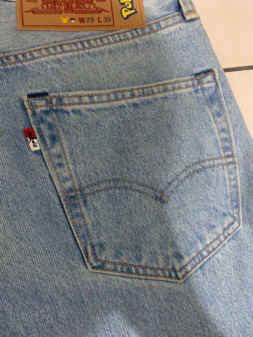 Levis x pokemon pikachu, Men's Fashion, Bottoms, Jeans on Carousell