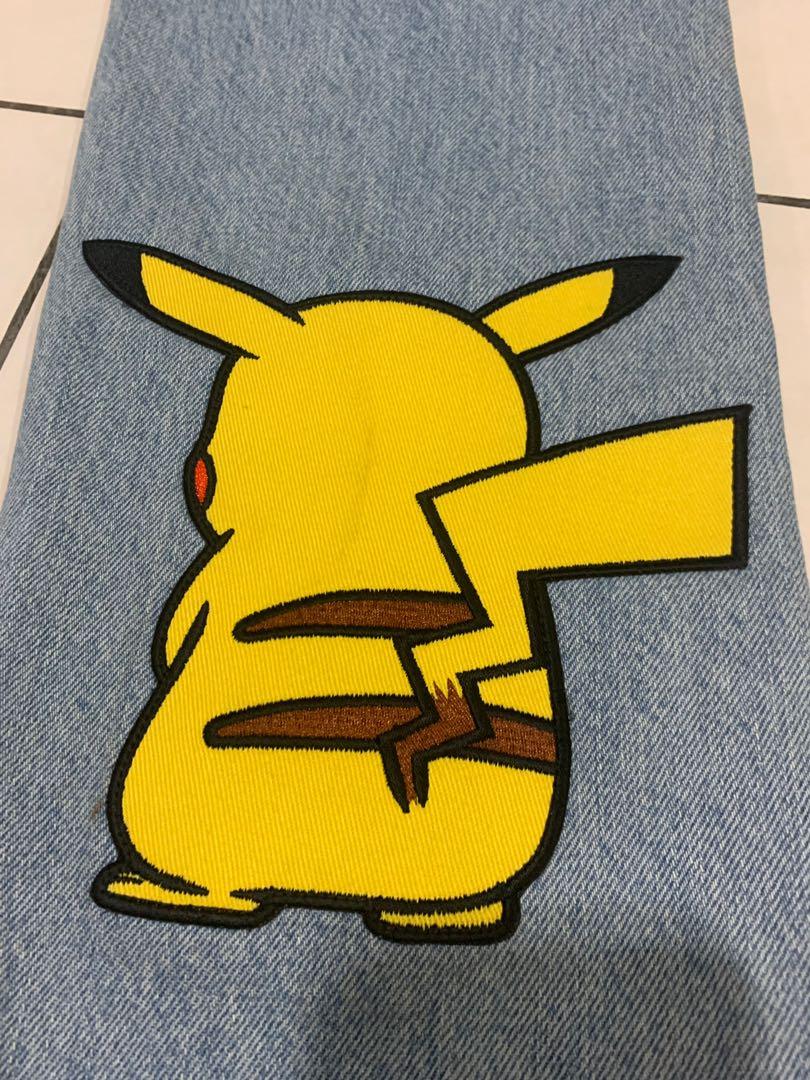Levis x pokemon pikachu, Men's Fashion, Bottoms, Jeans on Carousell