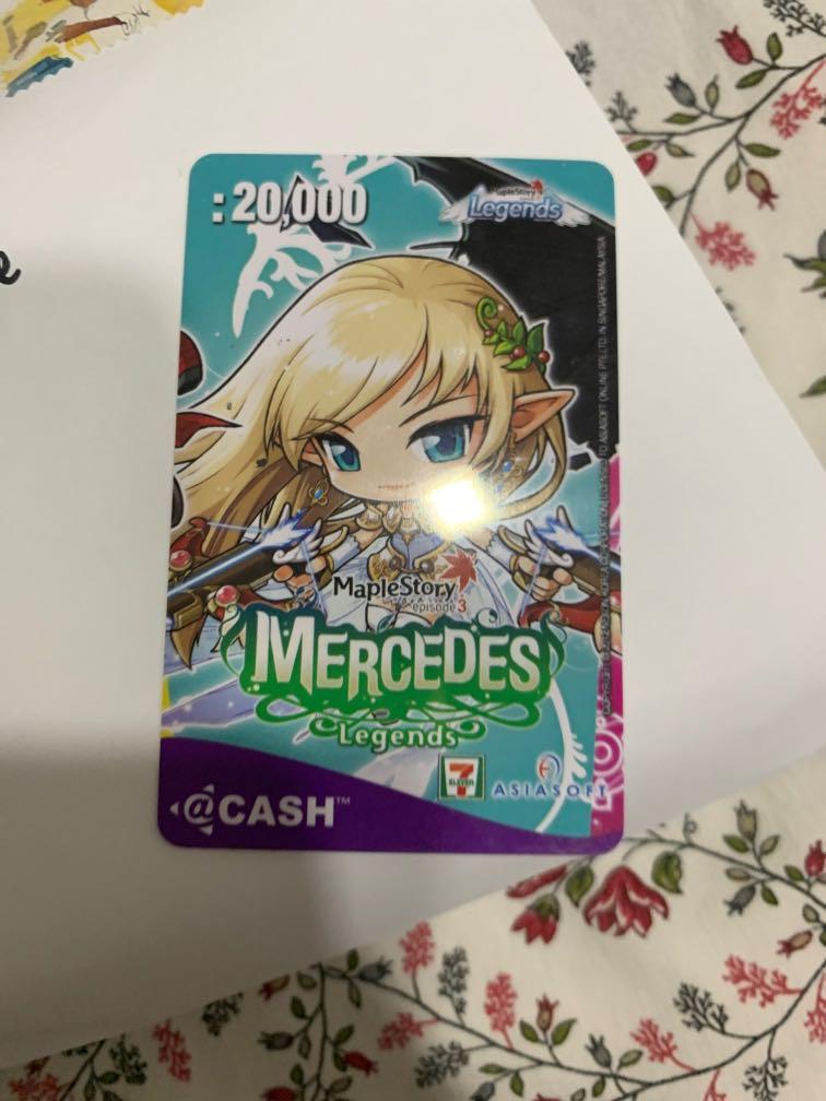 MapleStory Vintage Cash Card mercedes, Hobbies & Toys, Toys & Games on ...