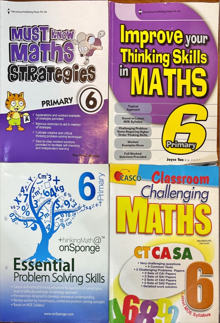 Math psle (primary 6) ref books - 3 , Hobbies & Toys, Books & Magazines ...