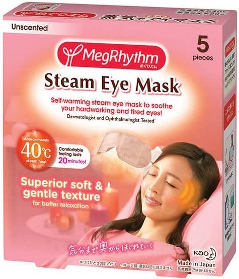 MegRhythm Steam Eye Mask Meg Rhythm Chamomile Lavender Rose Unscented ...