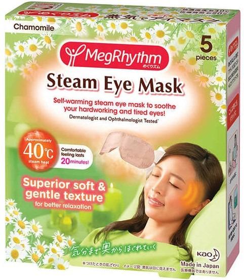 MegRhythm Steam Eye Mask Meg Rhythm Chamomile Lavender Rose Unscented ...