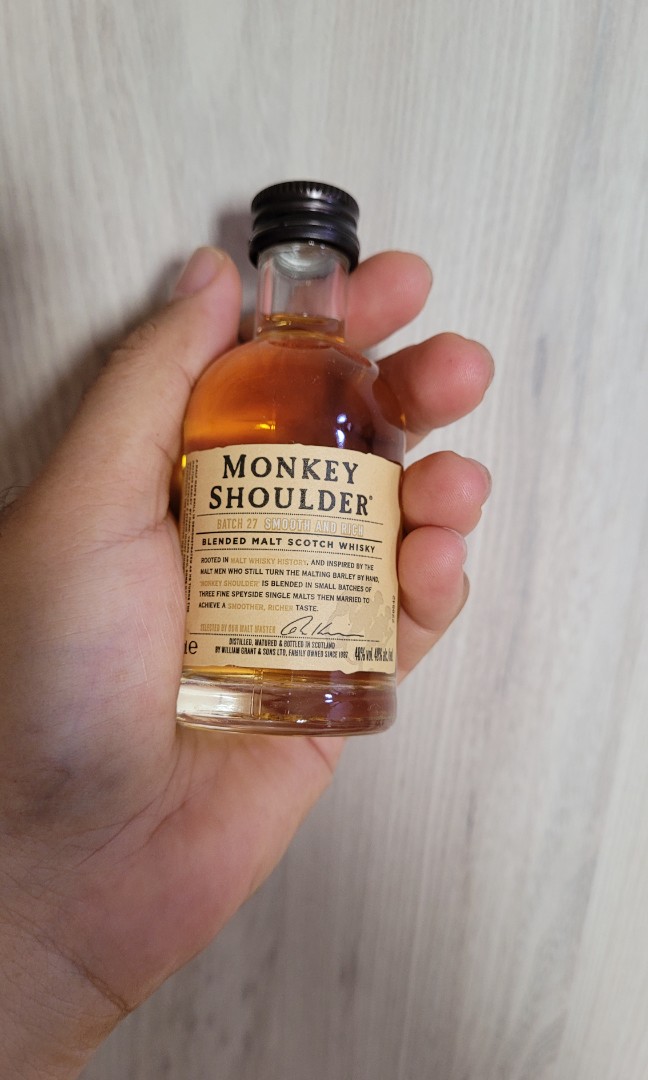Monkey Shoulder Miniature - price slashed, Food & Drinks, Alcoholic ...