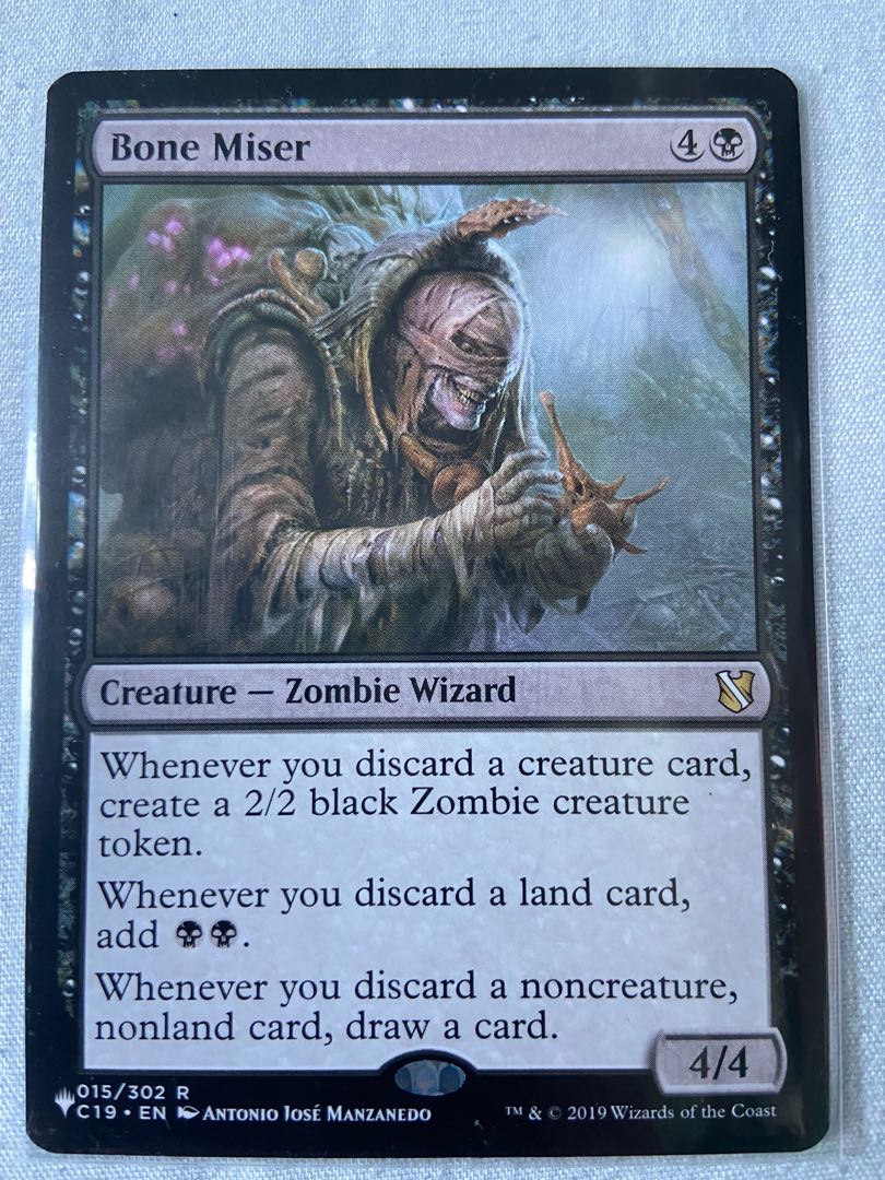 Mtg / Bone Miser / the list / NM, 興趣及遊戲, 玩具 & 遊戲類 - Carousell