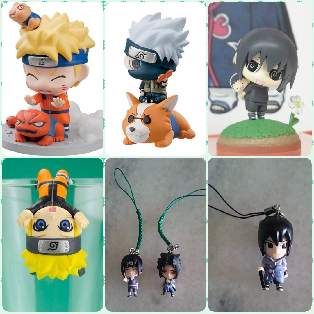Naruto Gashapon Mascot Swing Keychains (Sasuke/Itachi) / NARUTO Shippuden Petit Chara Land ...