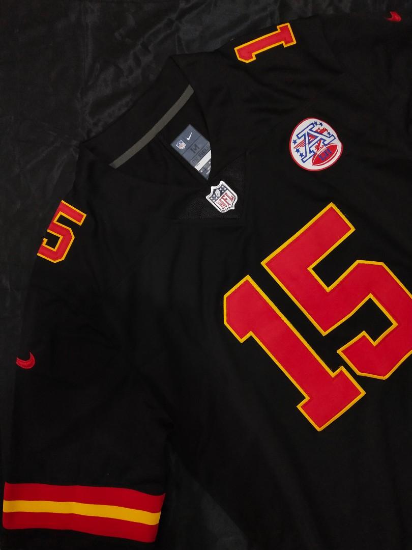 NFL SF MAHOMES VINTAGE HIP-HOP BLACK JERSEY RUGBY, Olah Raga, Baju ...