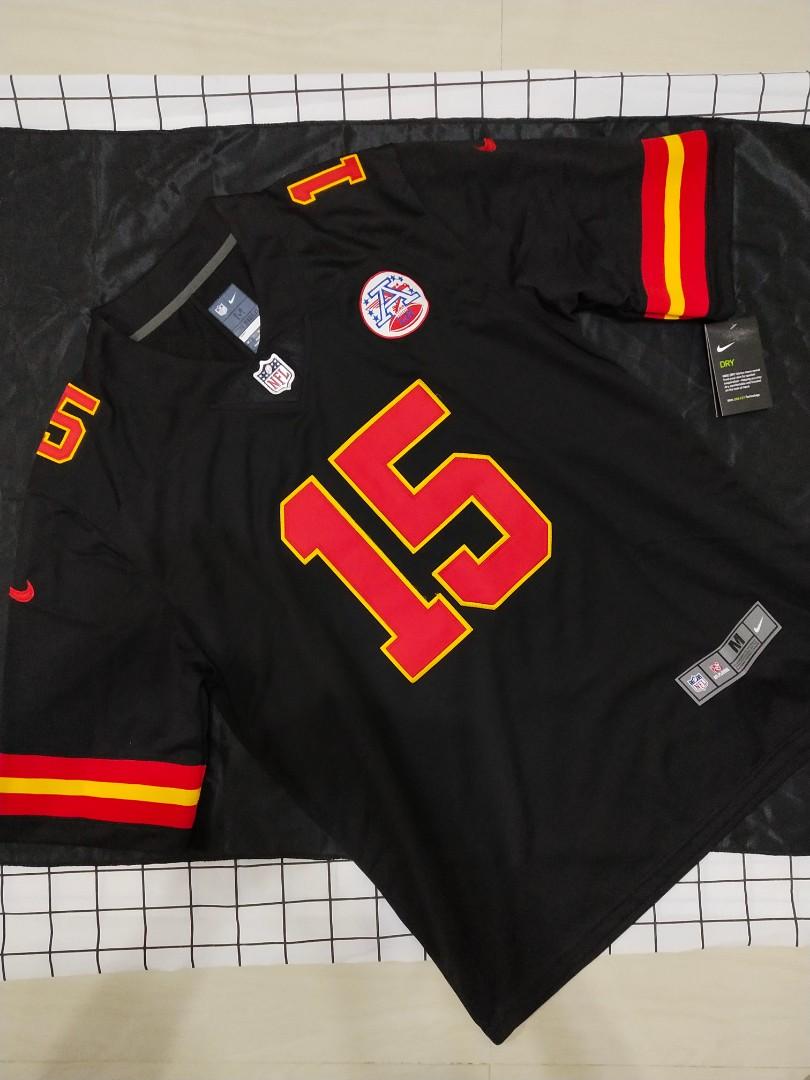 NFL SF MAHOMES VINTAGE HIP-HOP BLACK JERSEY RUGBY, Olah Raga, Baju ...