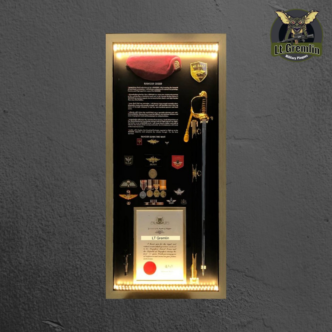 Officer Sword Case (Customized) - Army/ Navy/ Airforce/ SCDF/ Police ...