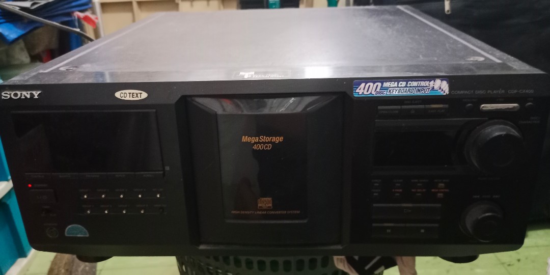 Original SONY 400 disc Vintage CD changer player storage jukebox, Audio ...