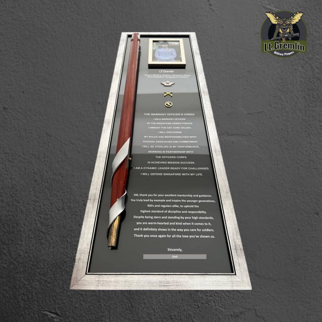Pace Stick Display - Vertical Non Encased - Warrant Officer, Hobbies ...