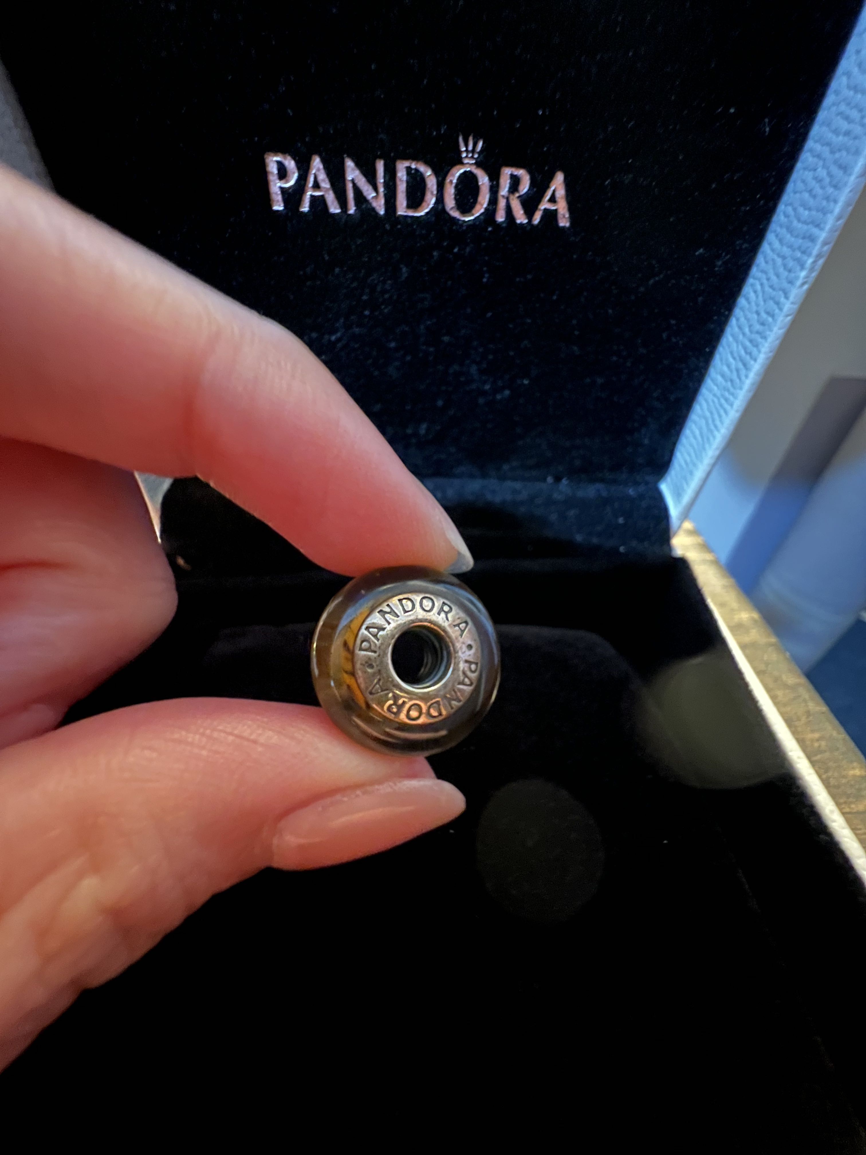 Pandora Bengal Tiger Glass Murano Charm, Women's Fashion, Jewelry ...