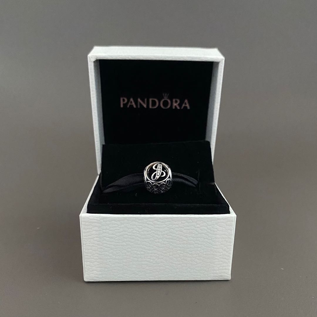 Pandora “J” word, Women's Fashion, Jewelry & Organisers, Charms on ...