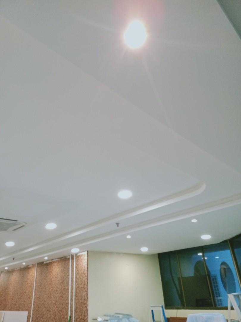 Plaster siling cat rumah pasang lampu, Services, Home Services, Home ...
