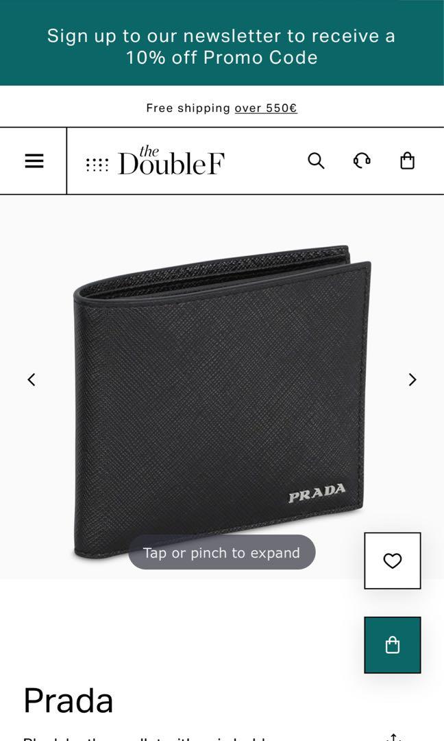 Prada Saffiano Men Wallet, Men's Fashion, Watches & Accessories ...