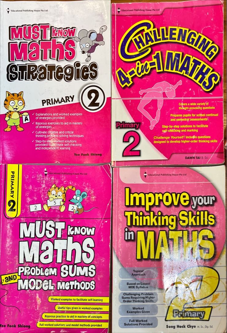 Primary 2 math reference - Total 2 books - updated , Hobbies & Toys ...