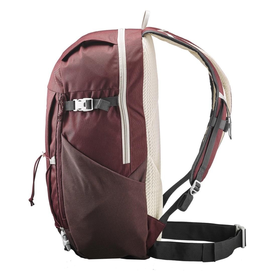 Quechua NH100 30L Hiking Backpack in Burgundy, Hobbies & Toys, Travel ...