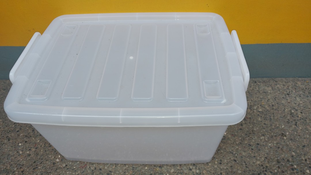Rolling Plastic Storage Box [MOVING OUT SALE], Furniture & Home Living ...