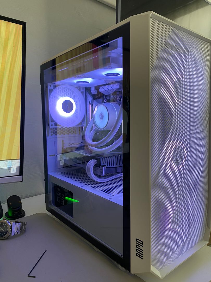 RTX 2060, Ryzen 5 White RGB gaming PC, Computers & Tech, Desktops on ...