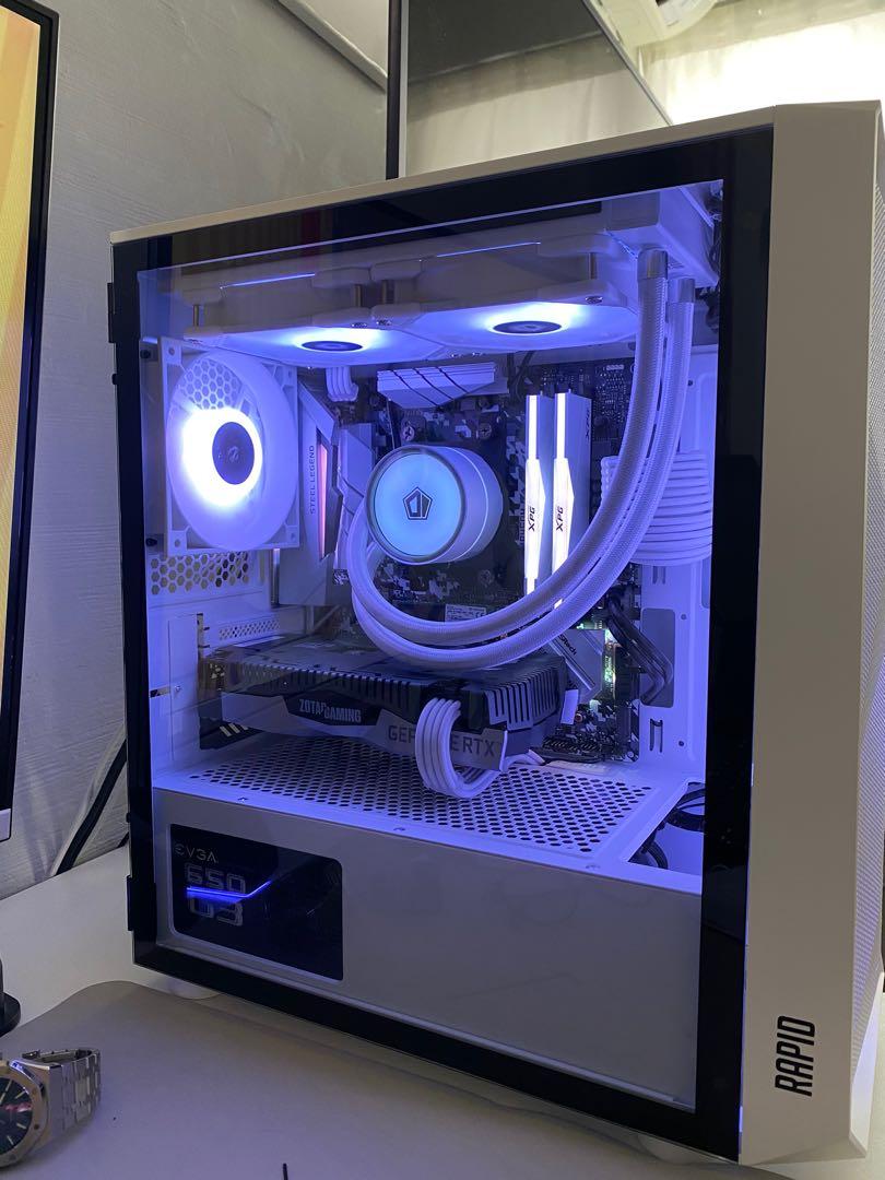 RTX 2060, Ryzen 5 White RGB gaming PC, Computers & Tech, Desktops on ...