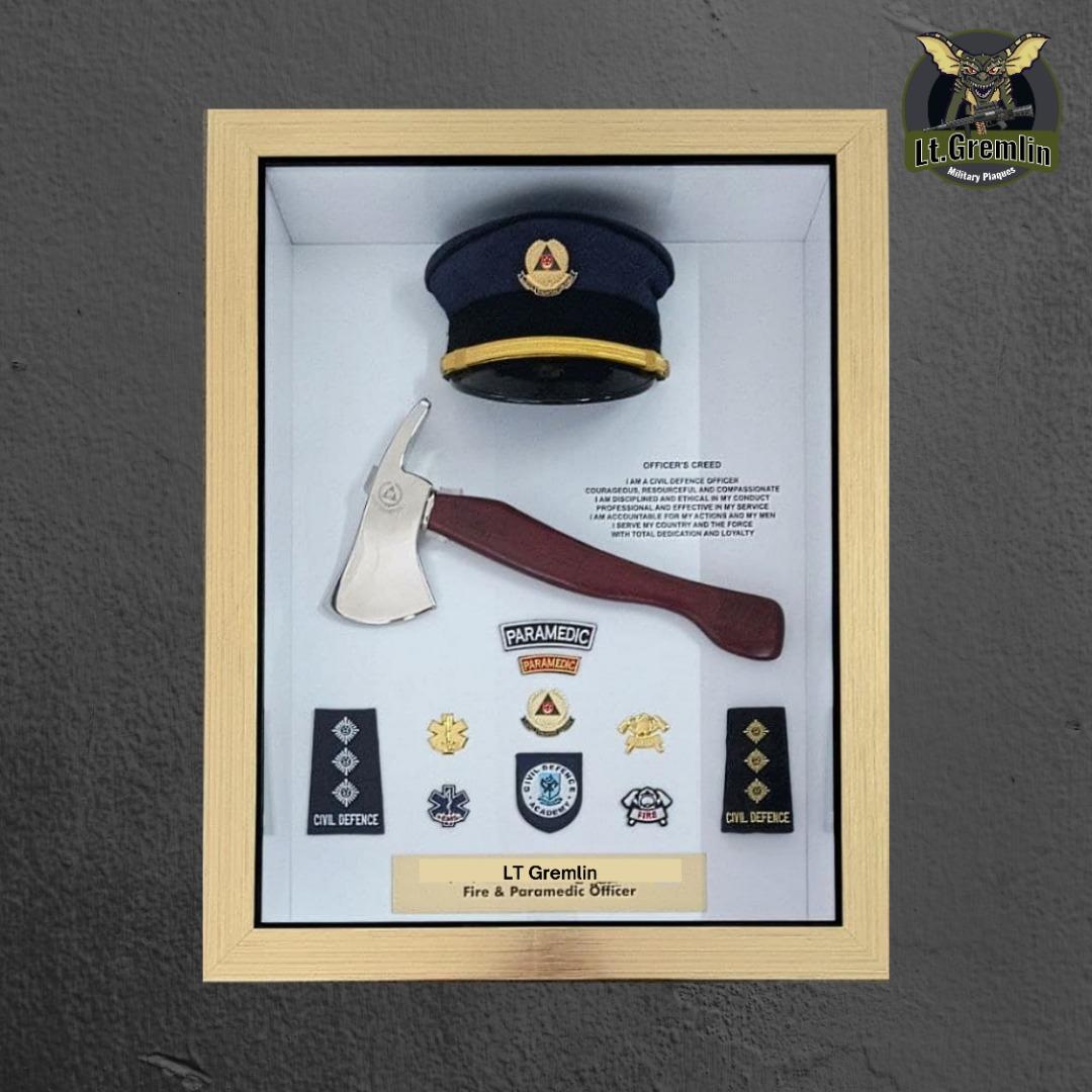 SCDF Fire Fighter Officer Axe Case - Customised, Hobbies & Toys ...