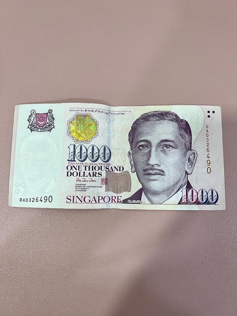 Singapore Bank Note $1000, Hobbies & Toys, Memorabilia & Collectibles ...