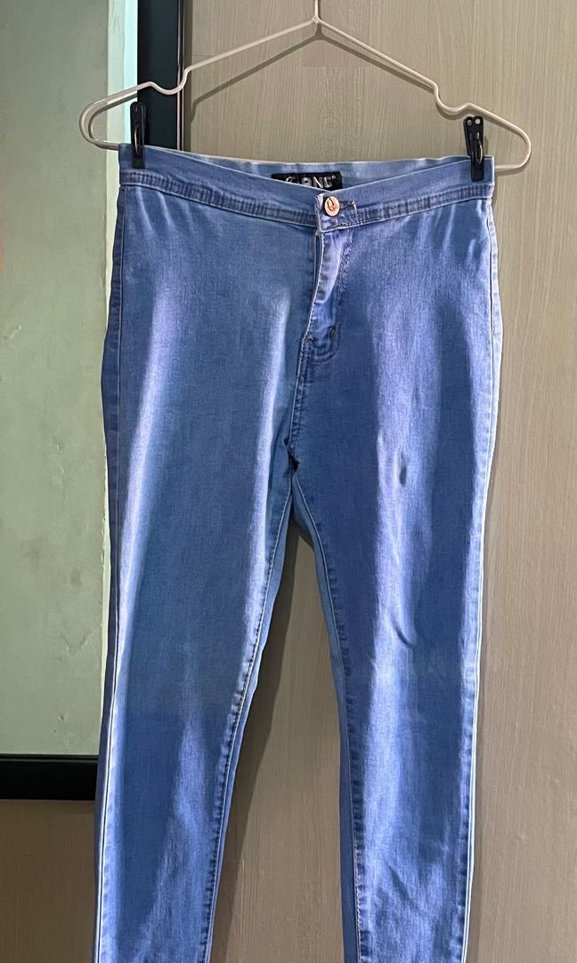 Soft Maong Pants Light Blue AND Brand, Women's Fashion, Bottoms, Jeans ...