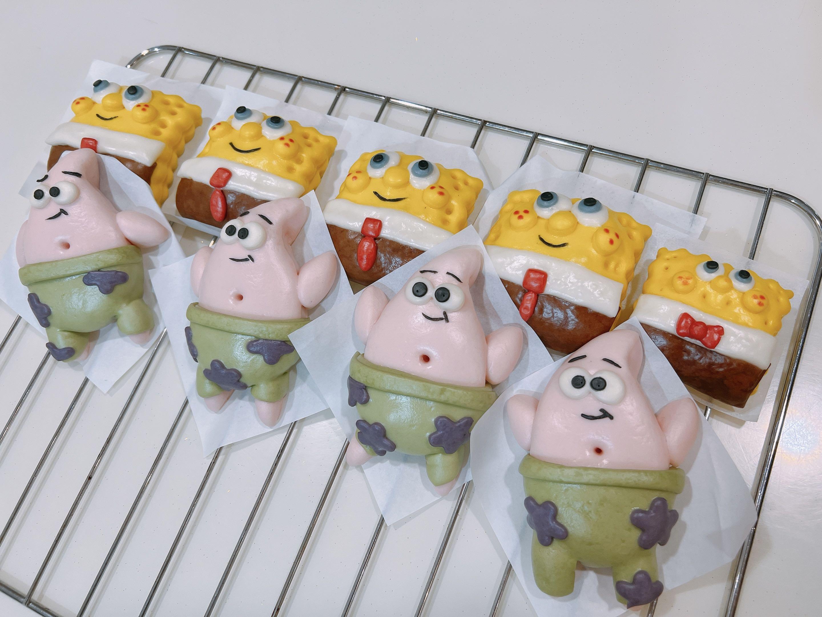 SpongeBob SquarePants buns/ mantou / steamed buns / sandwiches, Food ...
