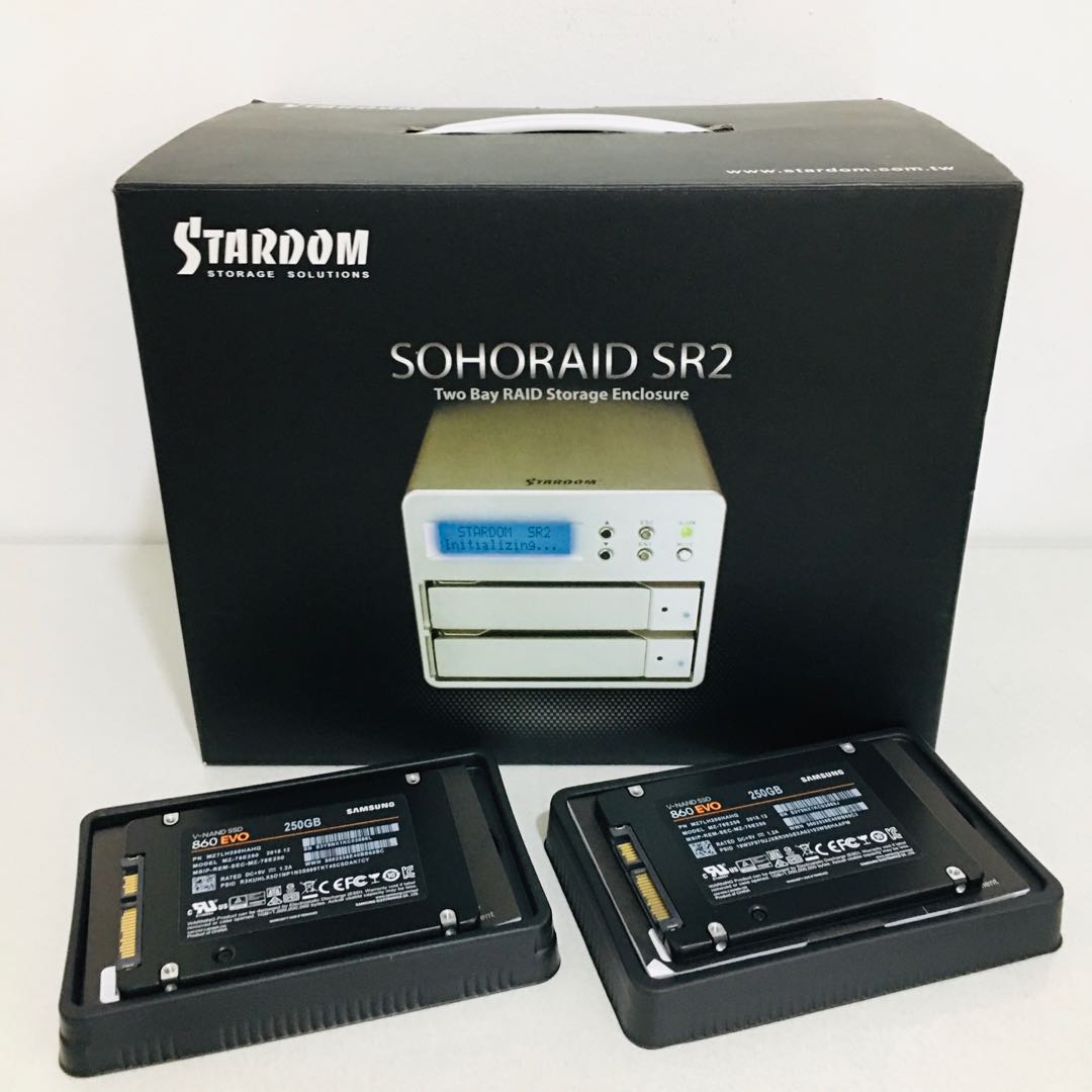 SSD 256GB x 2 with Stardom NAS backup, Computers & Tech, Parts ...