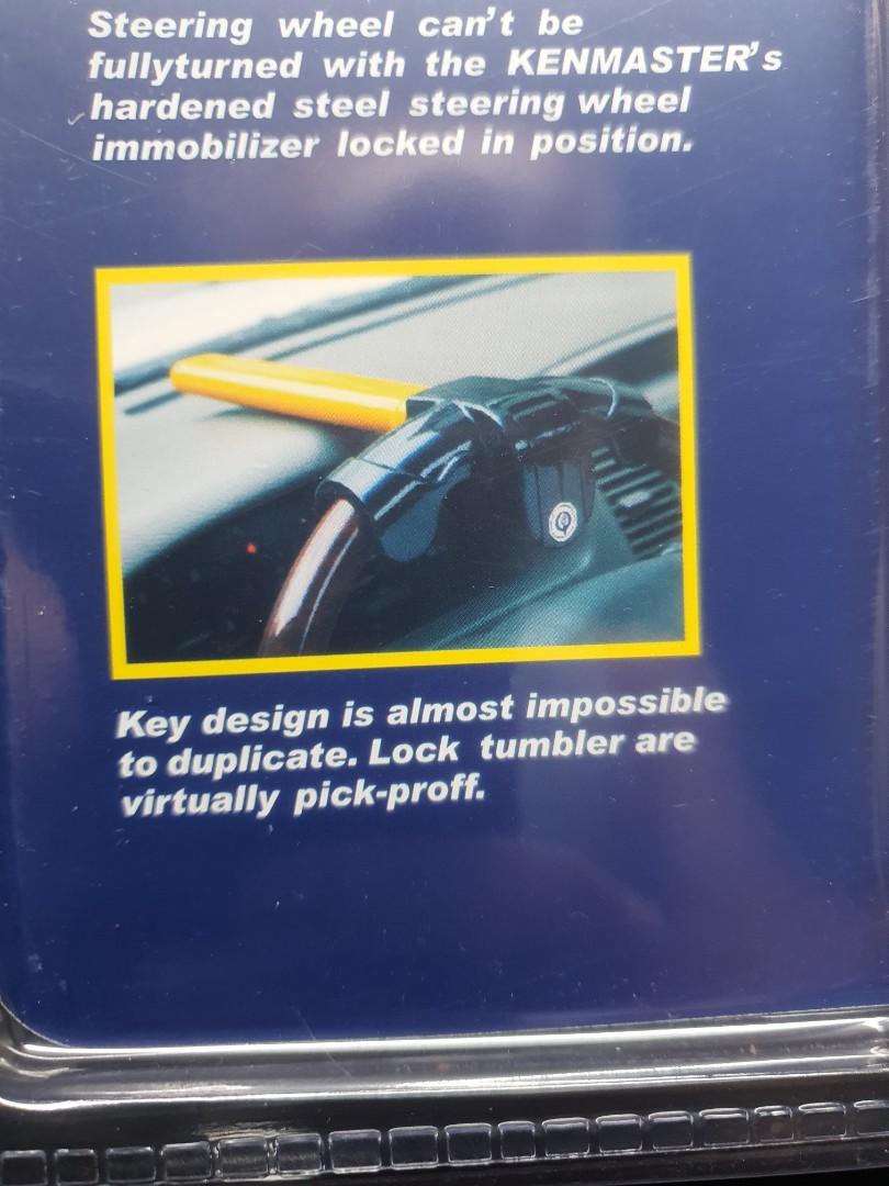 Steering lock, Car Accessories, Accessories on Carousell