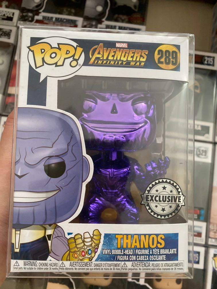 Thanos Funko Pop 289 Purple Chrome Exclusive, Hobbies & Toys ...