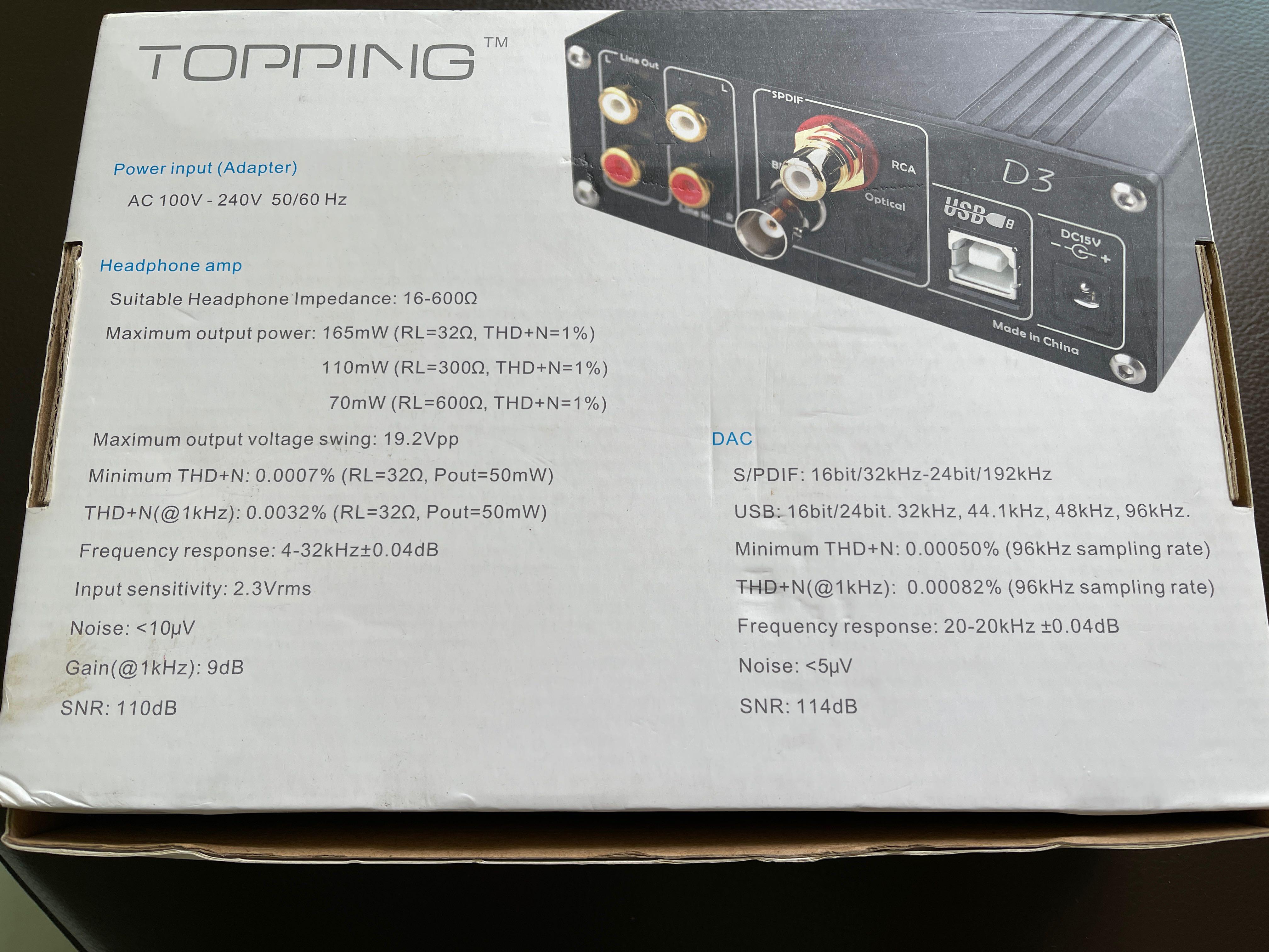 Topping D3 mini 24 bit DAC, Audio, Soundbars, Speakers & Amplifiers on ...