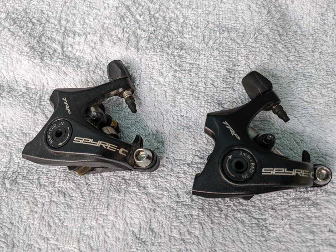 TRP Spyre-C mechanical disc brake caliper set with pads, Sports ...