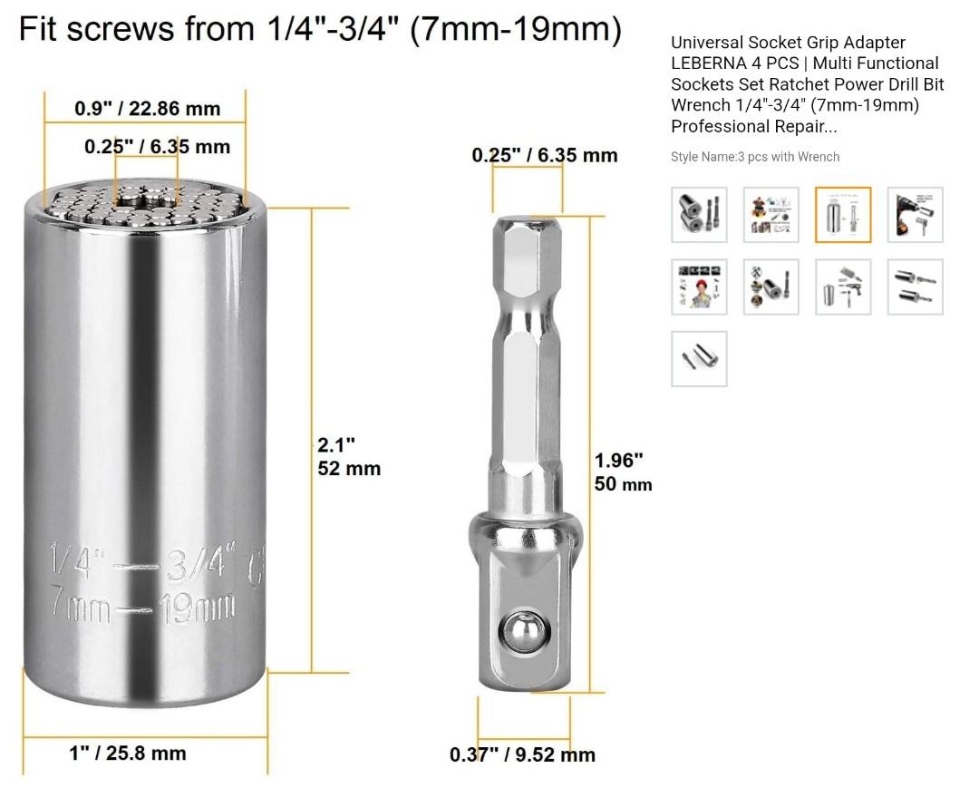 Universal Socket Grip Adapter, Everything Else on Carousell