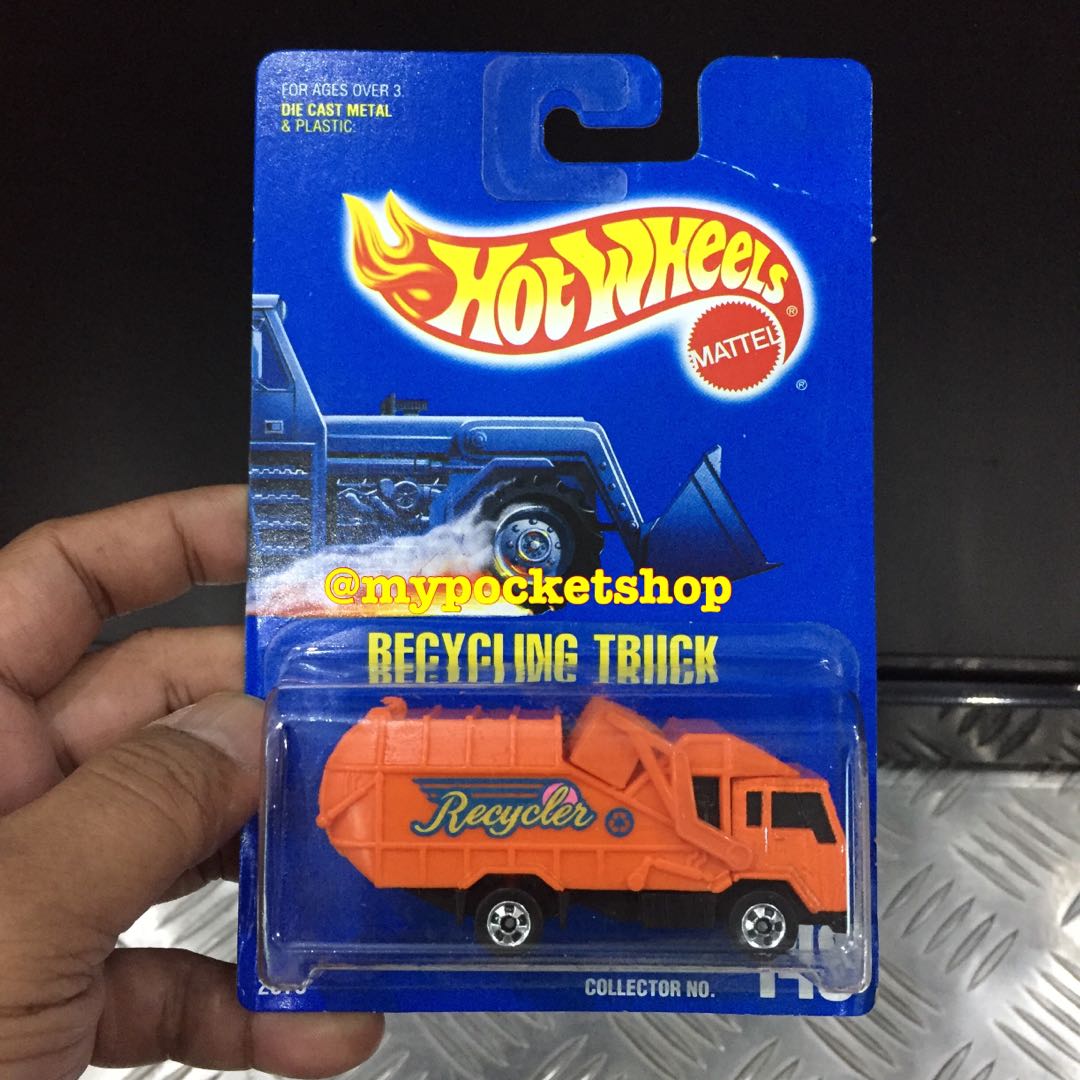 Vintage Hotwheels RECYCLING TRUCK - Garbage Truck / Blackwall Wheels ...