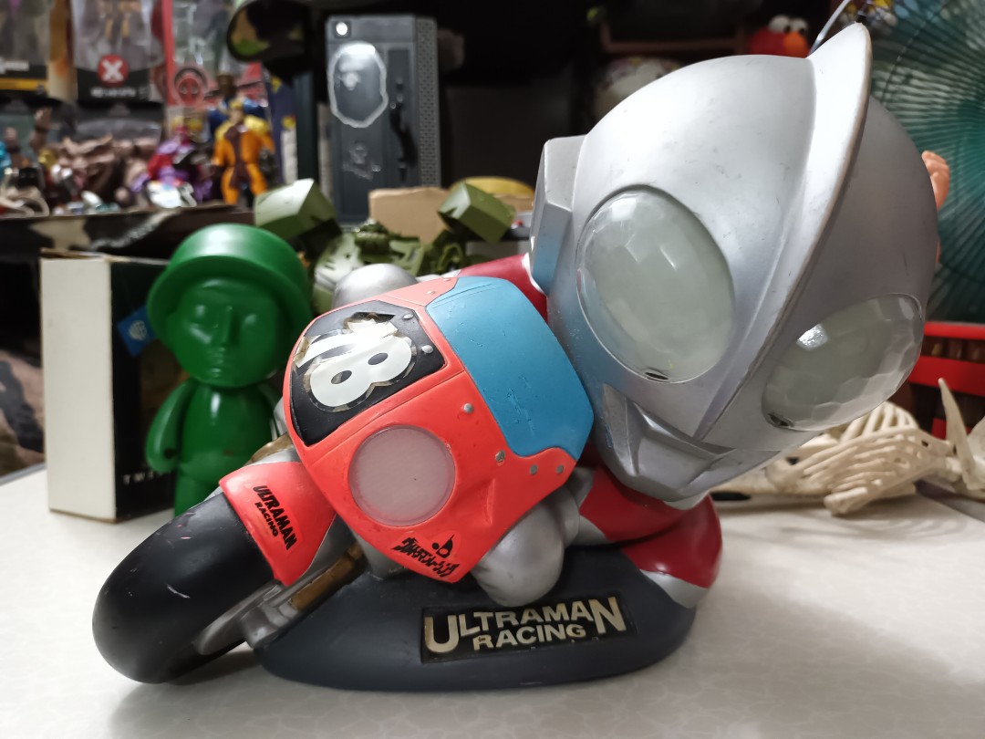 Vintage Ultraman Racing honda Motorcycle Bank, Hobbies & Toys ...