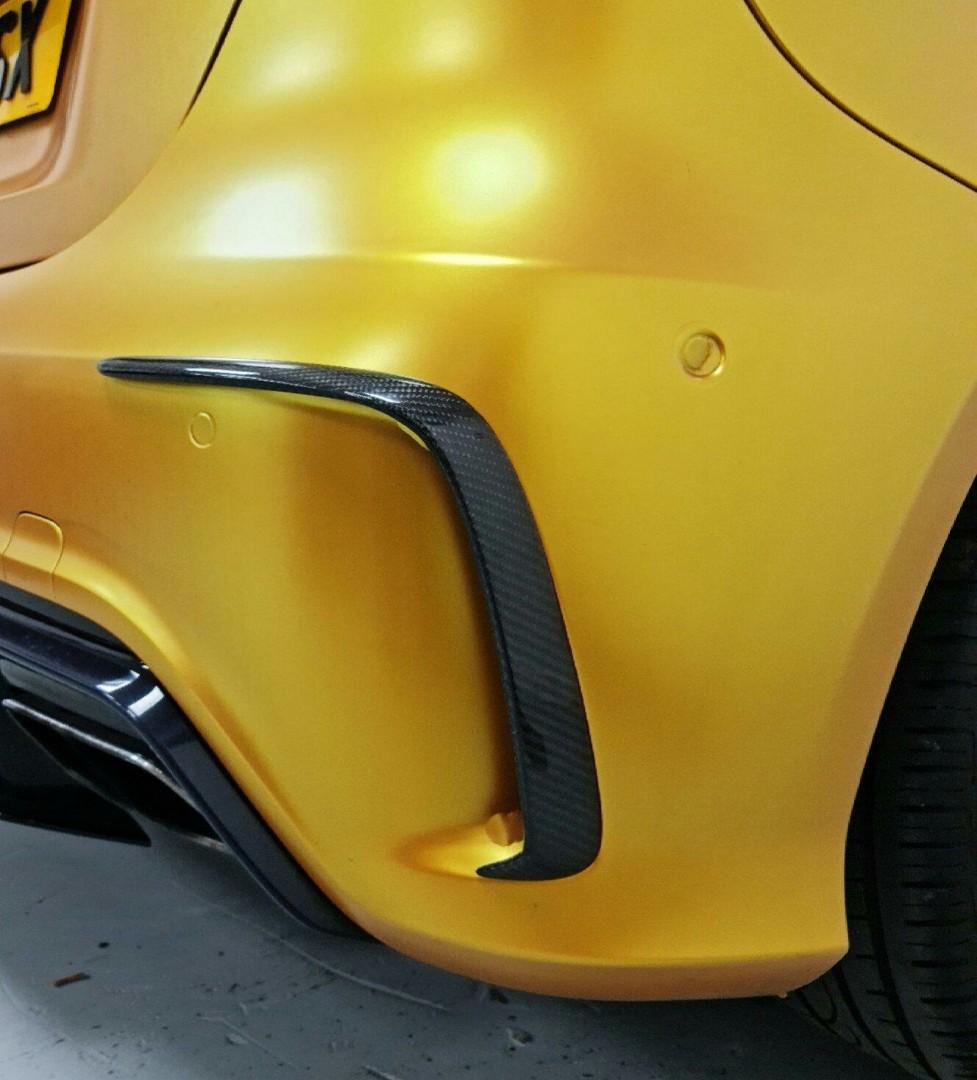 W176 Carbon Fibre Rear Canards, Car Accessories, Accessories on Carousell
